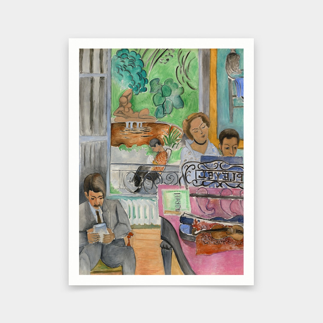 Henri Matisse,the Music Lesson,1917,art Prints,vintage Art,canvas Wall ...
