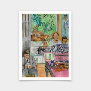Henri Matisse,the Music Lesson,1917,art Prints,vintage Art,canvas Wall ...