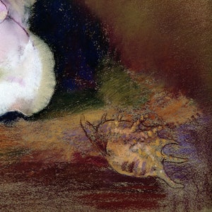 Odilon Redon,the Shell Pastel,art Prints,vintage Art,canvas Wall Art ...