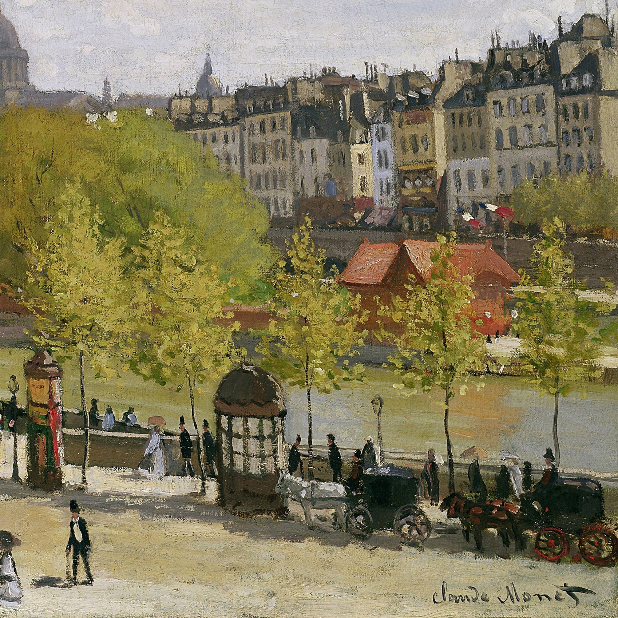 Claude Monet,quai Du Louvre in Paris,art Prints,vintage Art,canvas Wall ...