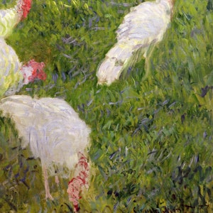 Claude Monet,the Turkeys at the Chateau De Rottembourg,art Prints ...