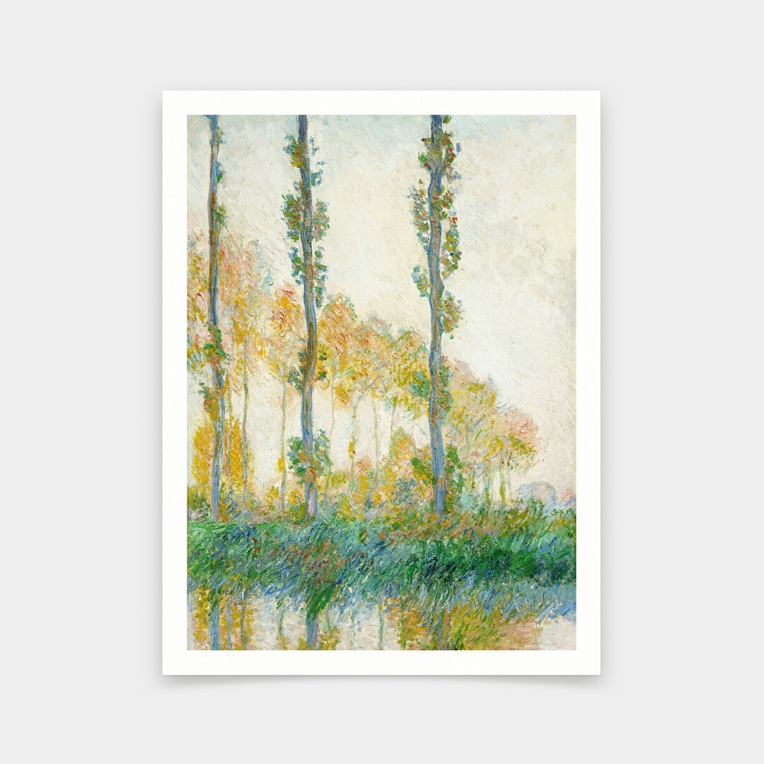 Claude Monet,the Three Trees,art Prints,vintage Art,canvas Wall Art ...