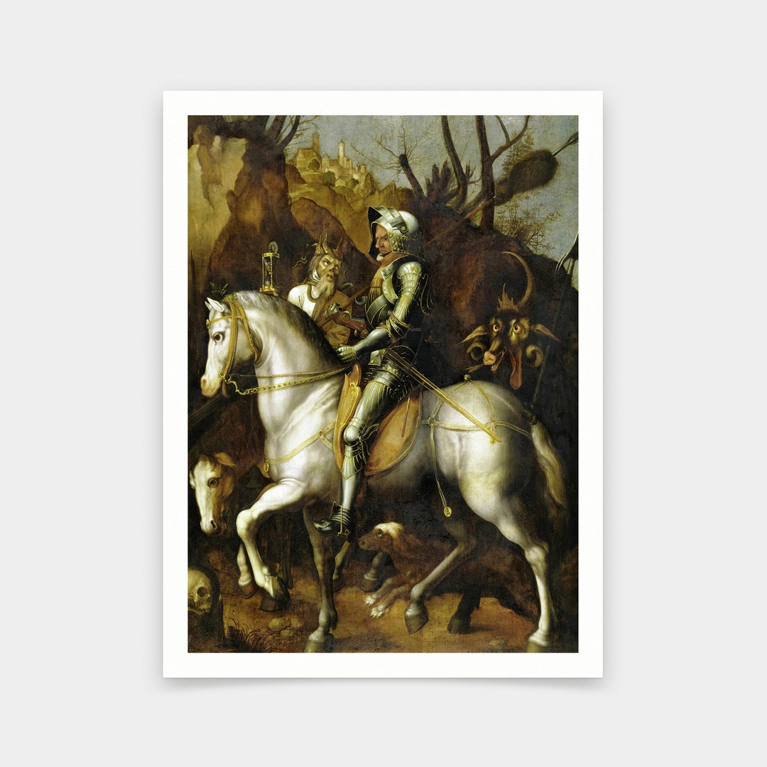 Albrecht Durer,knight, Death and the Devil, 1513,art Prints,vintage Art ...