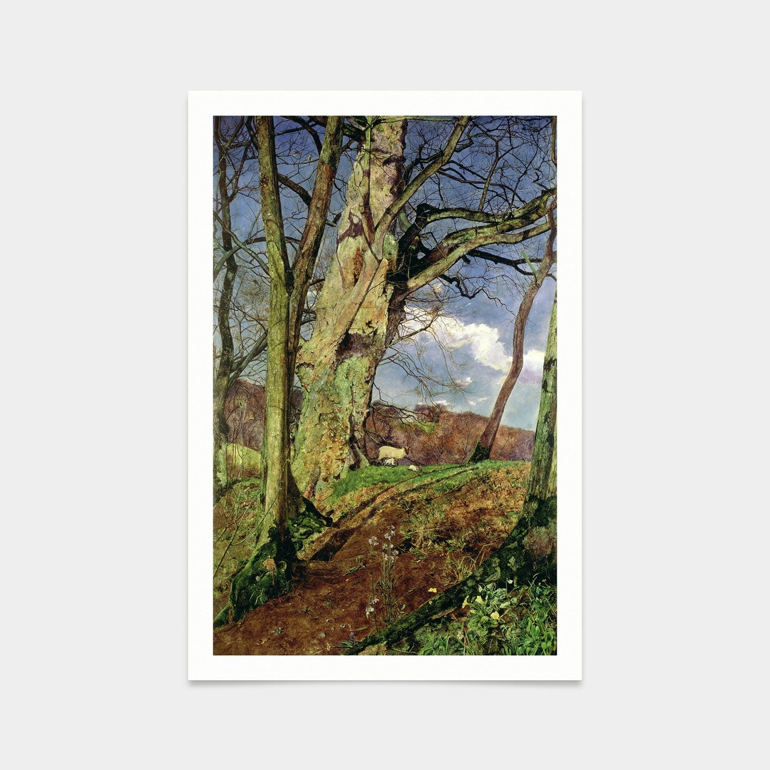 John William Inchbold,in Early Spring,art Prints,vintage Art,canvas ...