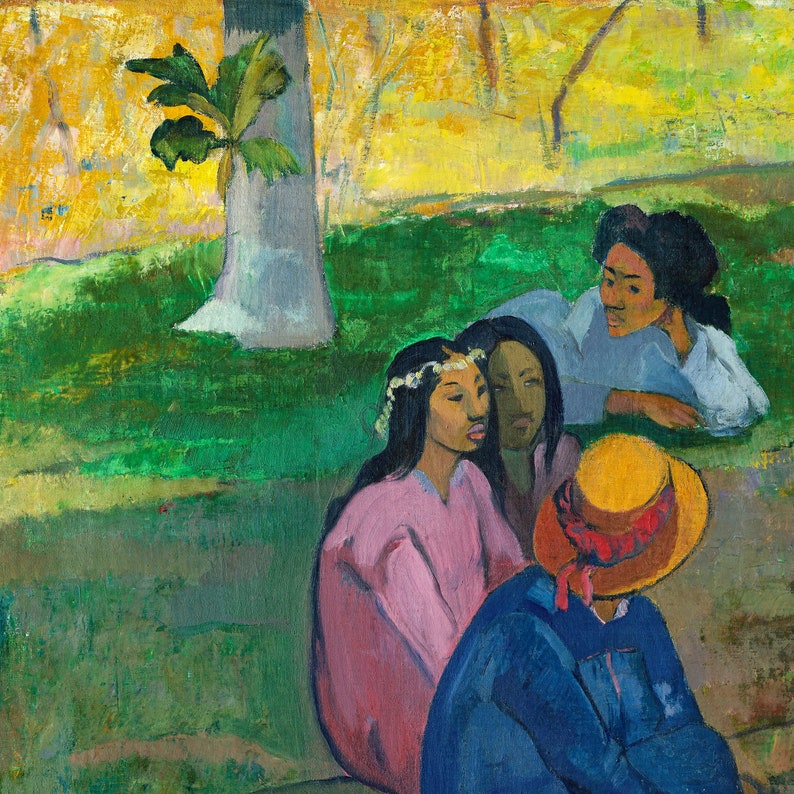 Paul Gauguin,conversation,les Parau Parau,1891,art Prints,vintage Art ...