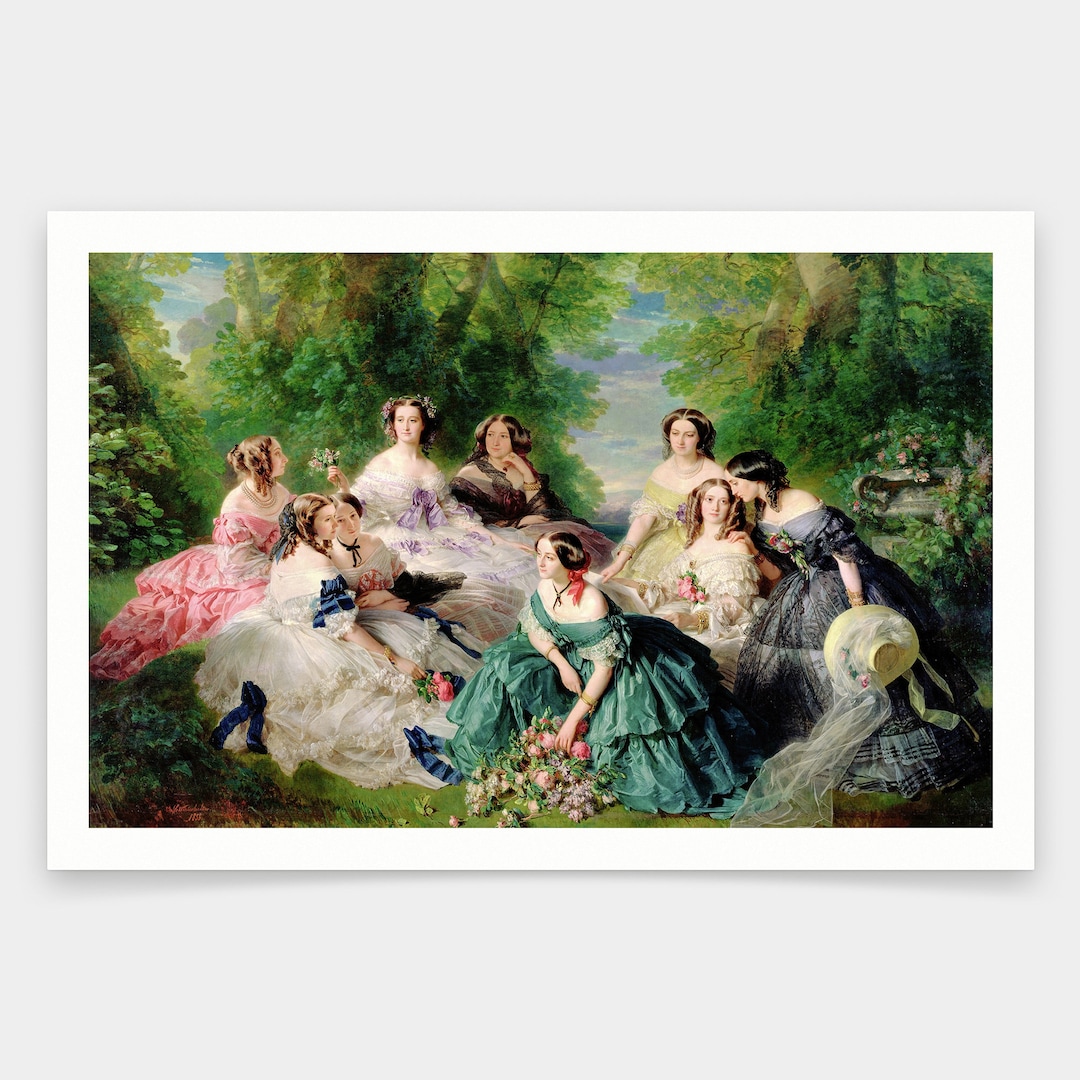 Franz Xaver Winterhalter,empress Eugenie Surrounded by Her Ladies in ...