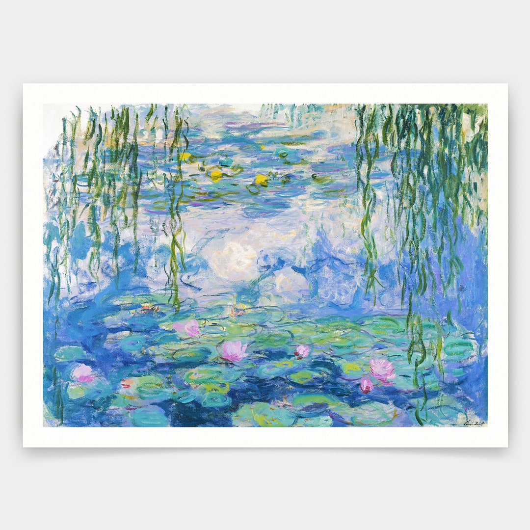 Claude Monet,waterlilies 1916,art Prints,vintage Art,canvas Wall Art ...