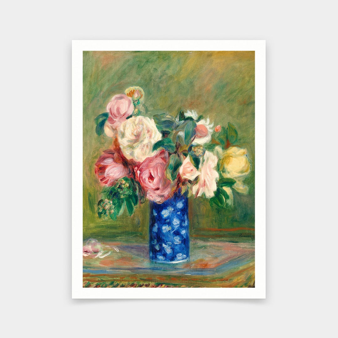 Pierre-auguste Renoir,bouquet of Roses ,le Bouquet De Roses,art Prints ...