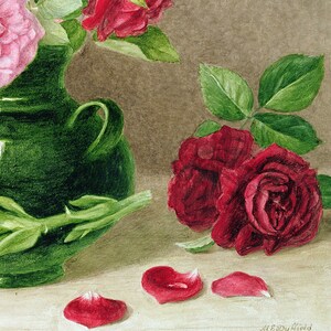 Mary Elizabeth Duffield,roses and Lilies,art Prints,vintage Art,canvas ...