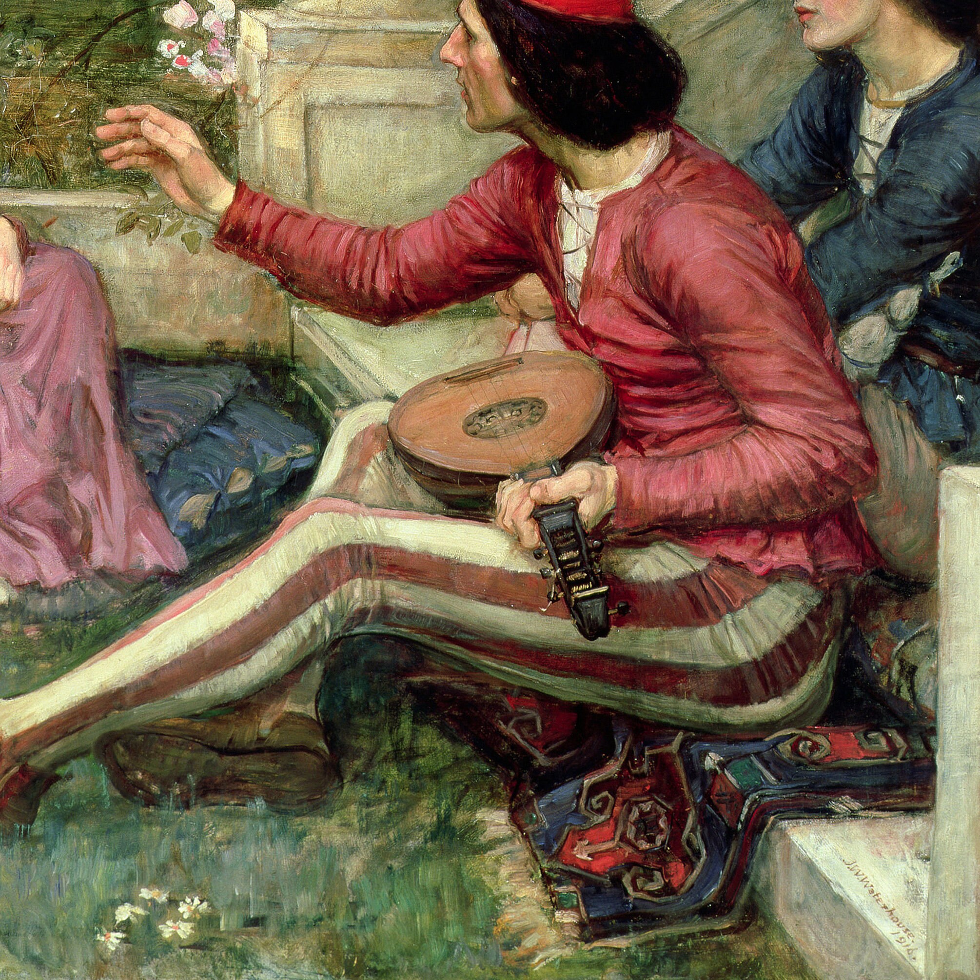 John William Waterhouse,the Decameron,art Prints,vintage Art,canvas ...