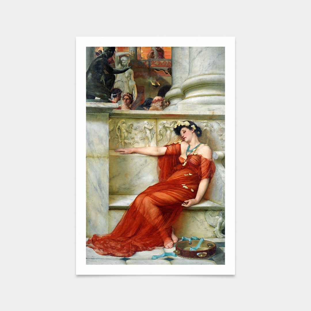 John Reinhard Weguelin,revelry,beauty Portrait,art Prints,vintage Art ...