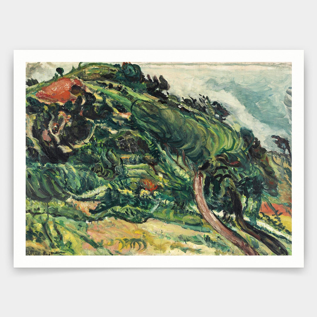 Chaim Soutine,landscape With Trees in the Wind,art Prints,vintage Art ...