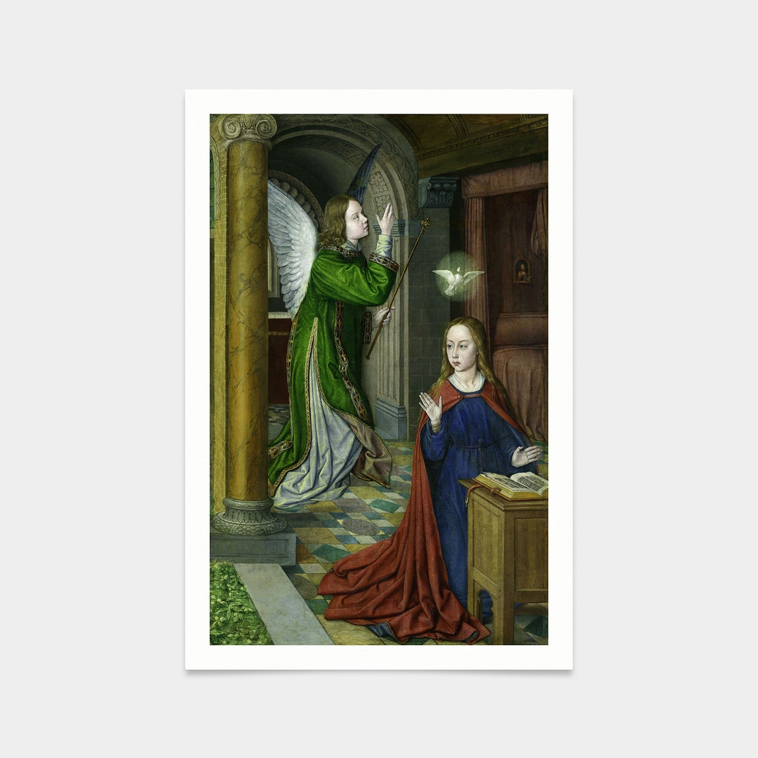 Jean Hey,the Annunciation,art Prints,vintage Art,canvas Wall Art,famous ...