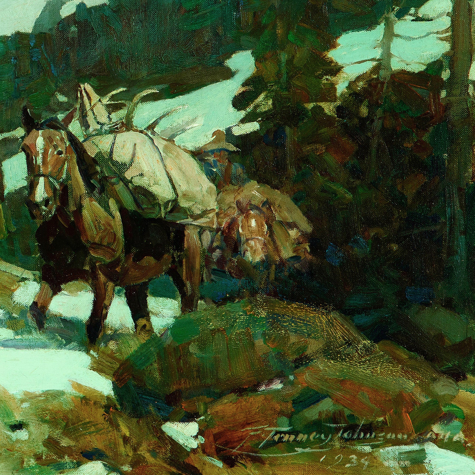 Frank Tenney Johnsonreturn From the Huntart Printsvintage - Etsy