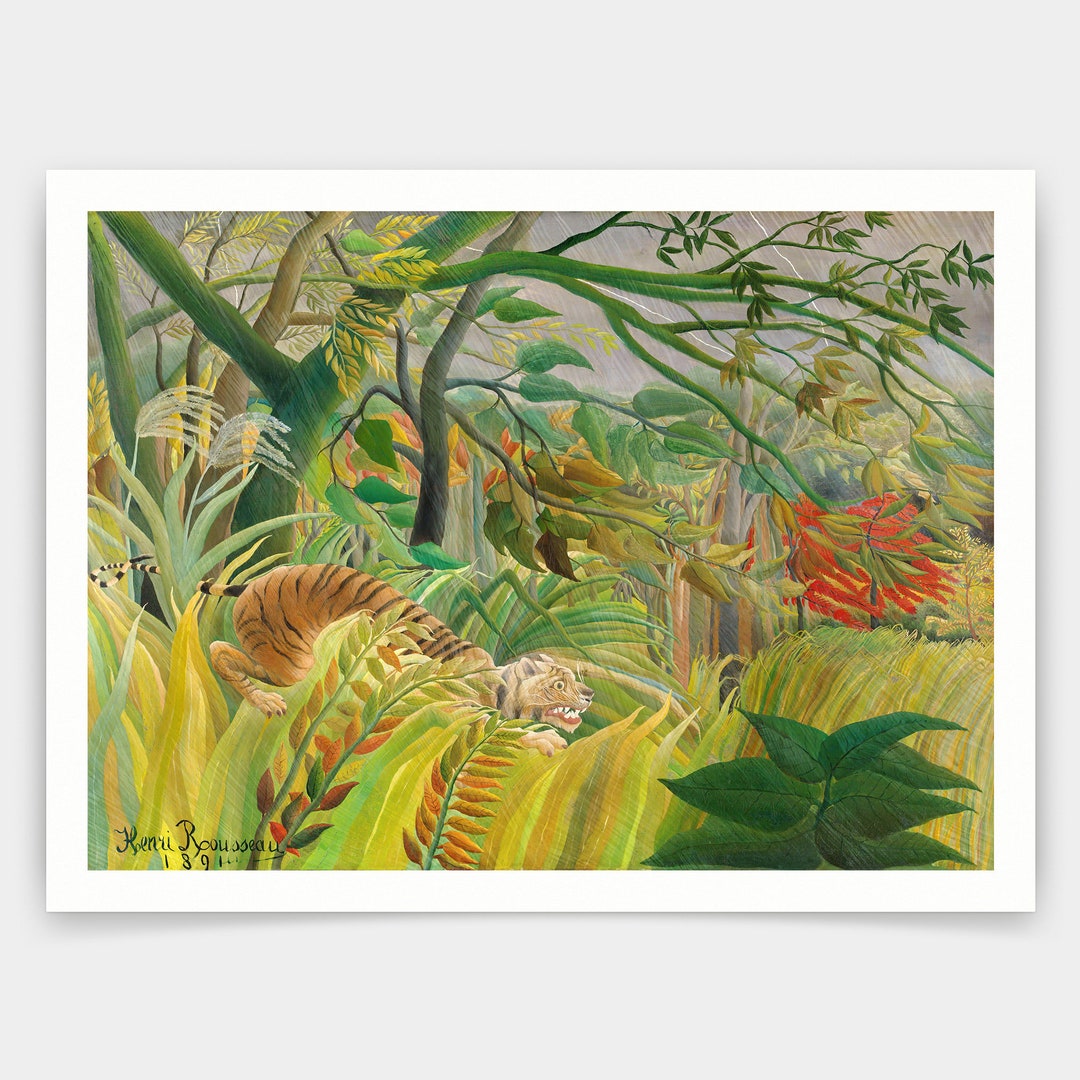 Henri Rousseau,surprised,art Prints,vintage Art,canvas Wall Art,famous ...