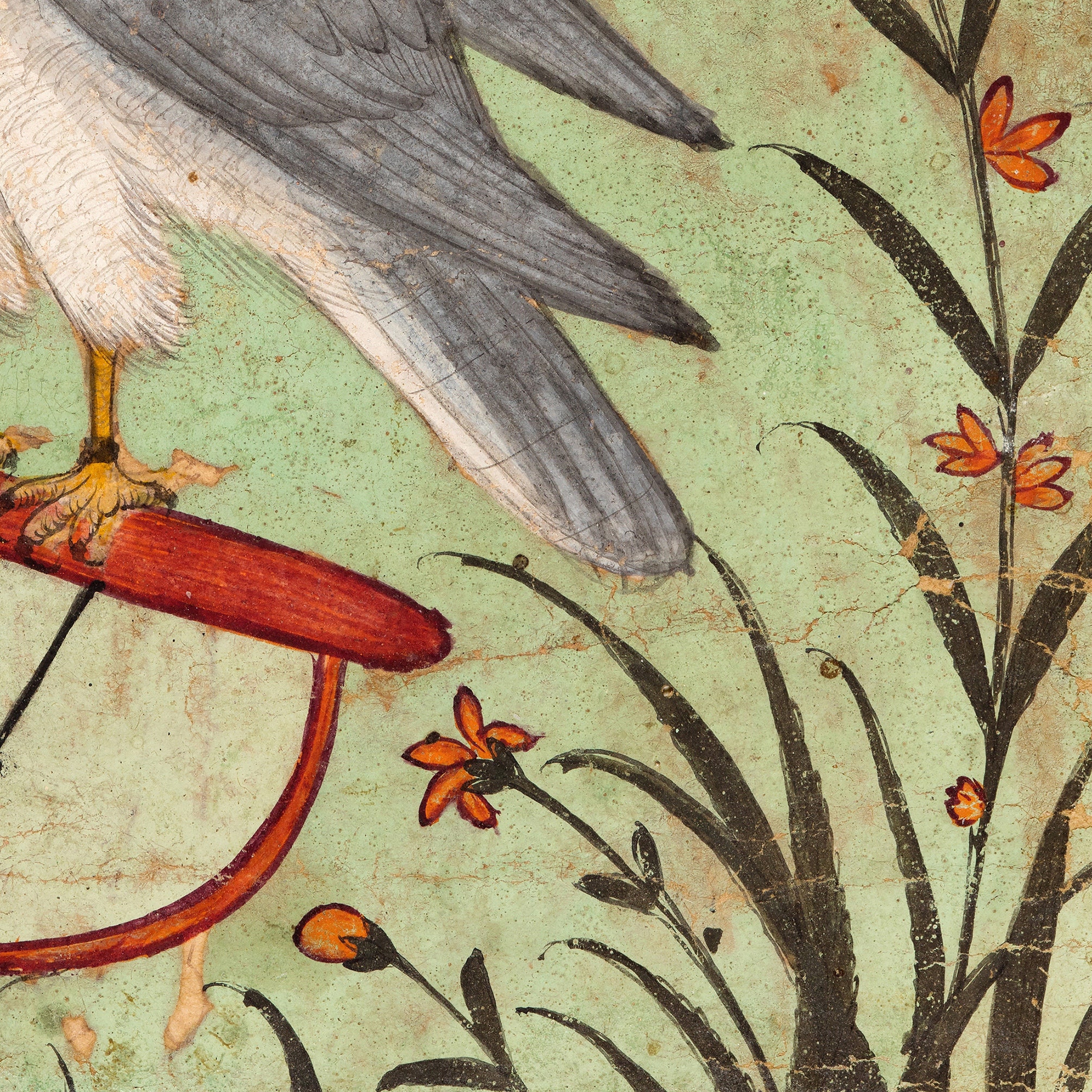 Indian Paintings,falcon on a Perch,art Prints,vintage Art,canvas Wall ...