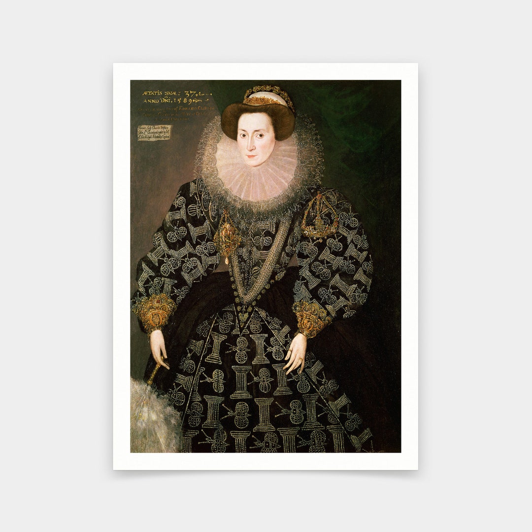Hieronymus Custodis,frances Clinton, Lady Chandos,art Prints,vintage ...