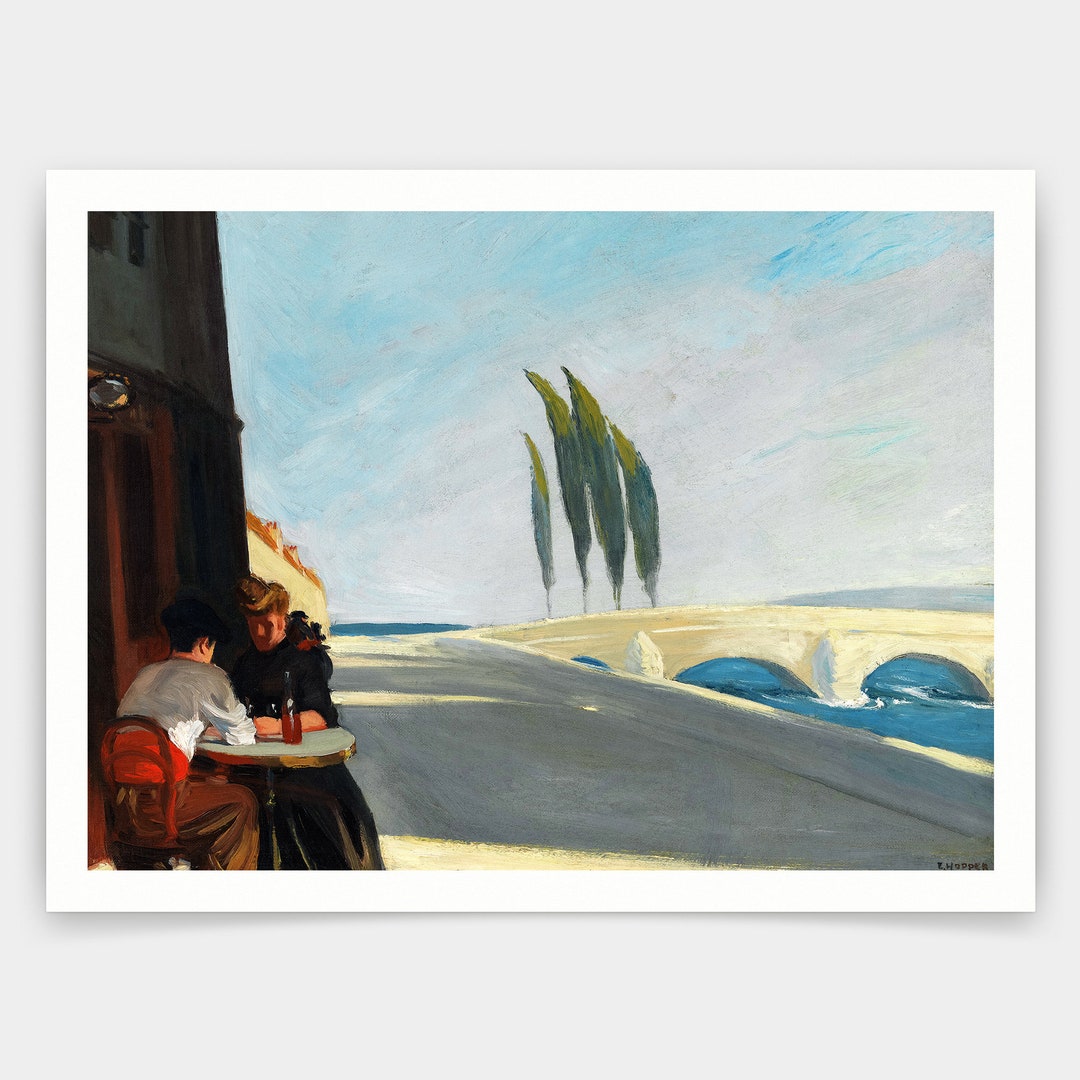 Edward Hopper,le Bistro, 1909,art Prints,vintage Art,canvas Wall Art ...