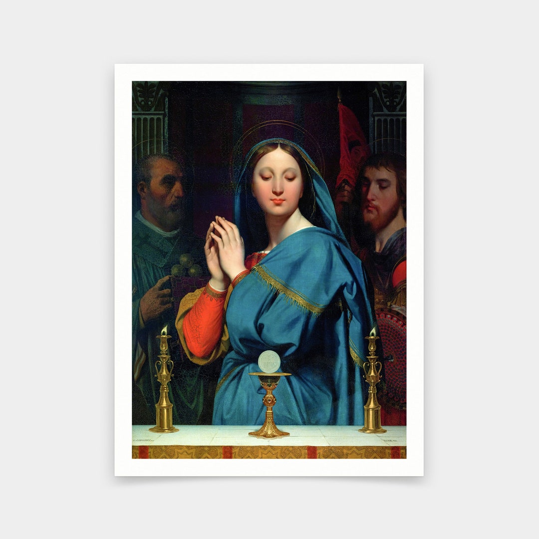 Jean Auguste Dominique Ingres,madonna With Chalice, 1841,art Prints ...