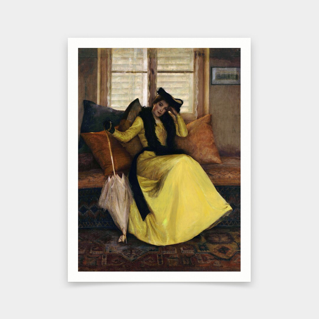 Susan Watkins Serpell,lady in Yellow,eleanor Reeves,art Prints,vintage ...