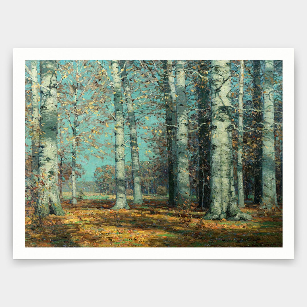 John Fabian Carlson,autumn Beeches by John Fabian Carlson,art Prints ...