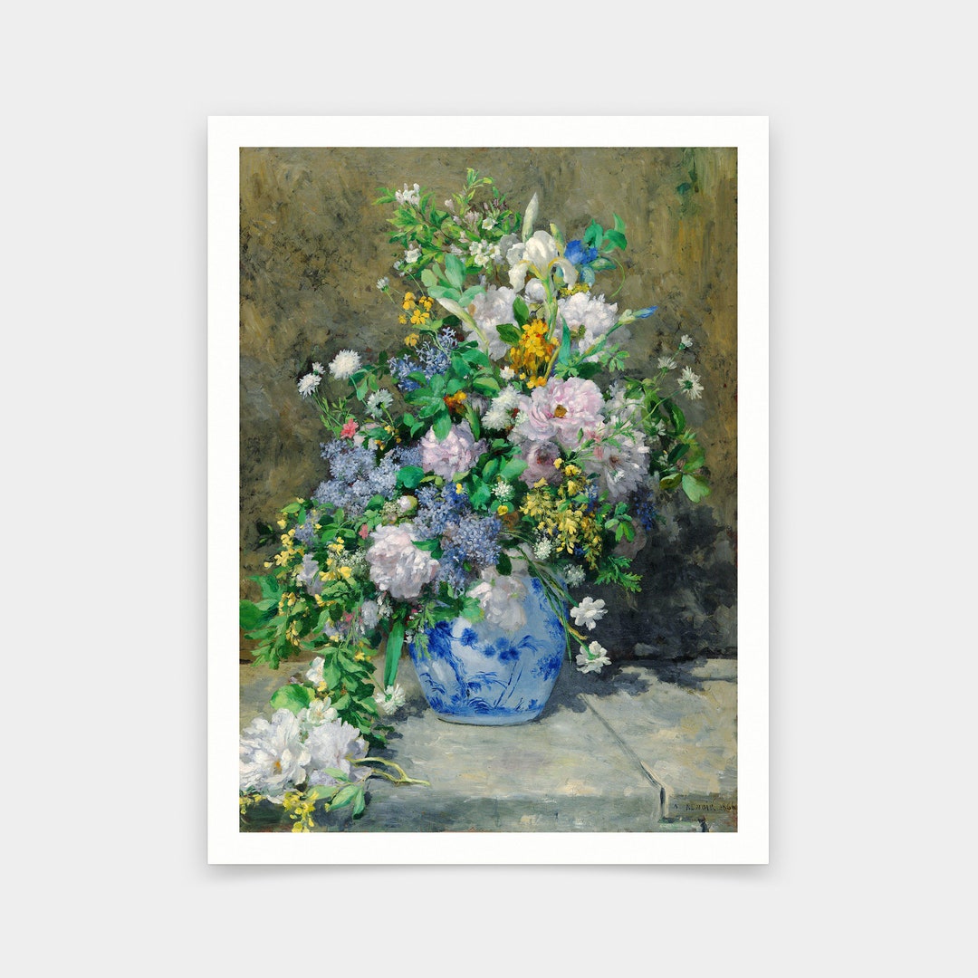 Pierre-auguste Renoir,spring Bouquet ,art Prints,vintage Art,canvas ...
