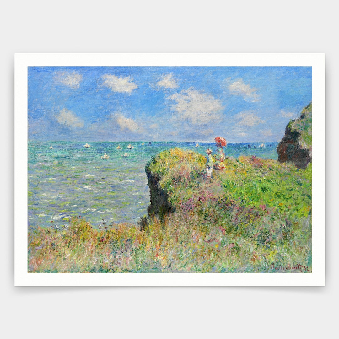 Claude Monet,cliff Walk at Pourville,art Prints,vintage Art,canvas Wall ...