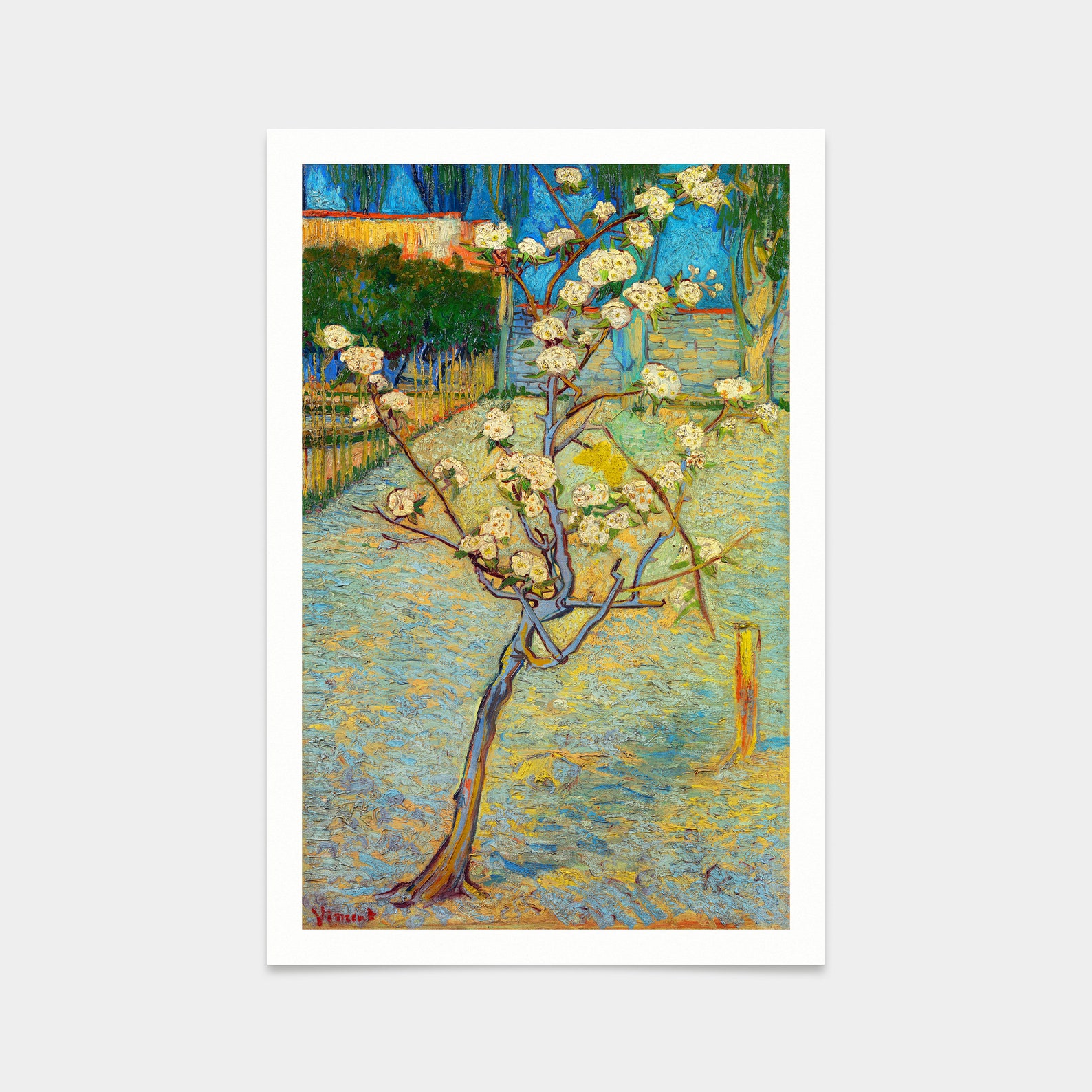 Vincent Van Gogh,small Pear Tree in Blossom,art Prints,vintage Art ...