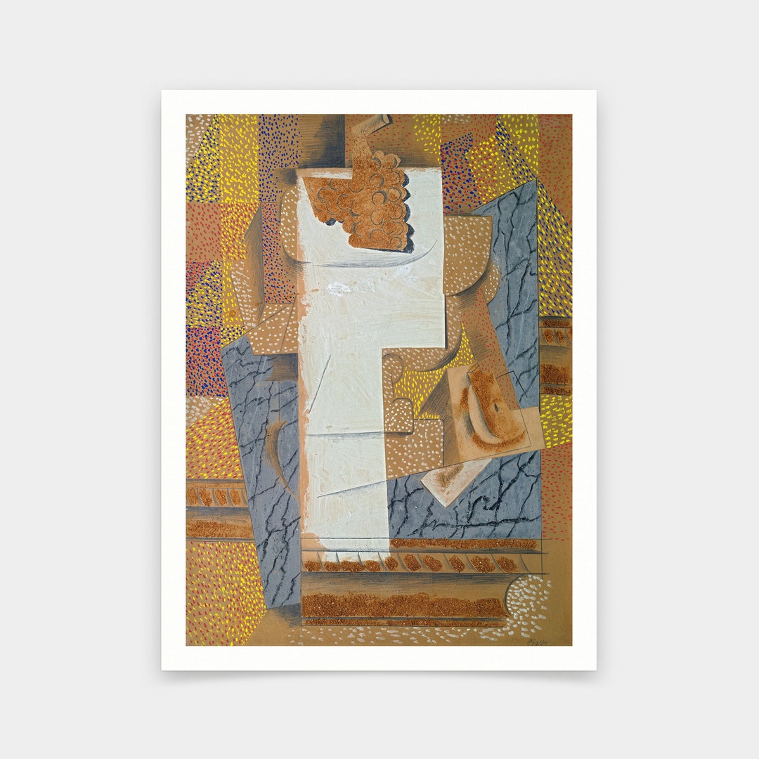 Pablo Picasso,composition With Cut Pear and a Bunch of Grapes,art ...