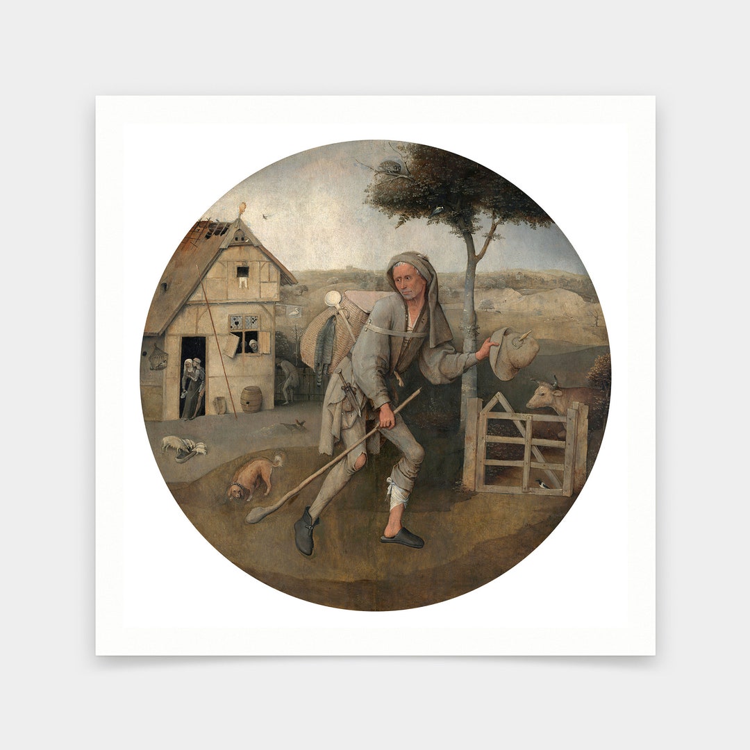 Hieronymus Bosch,the Wayfarer,art Prints,vintage Art,canvas Wall Art ...