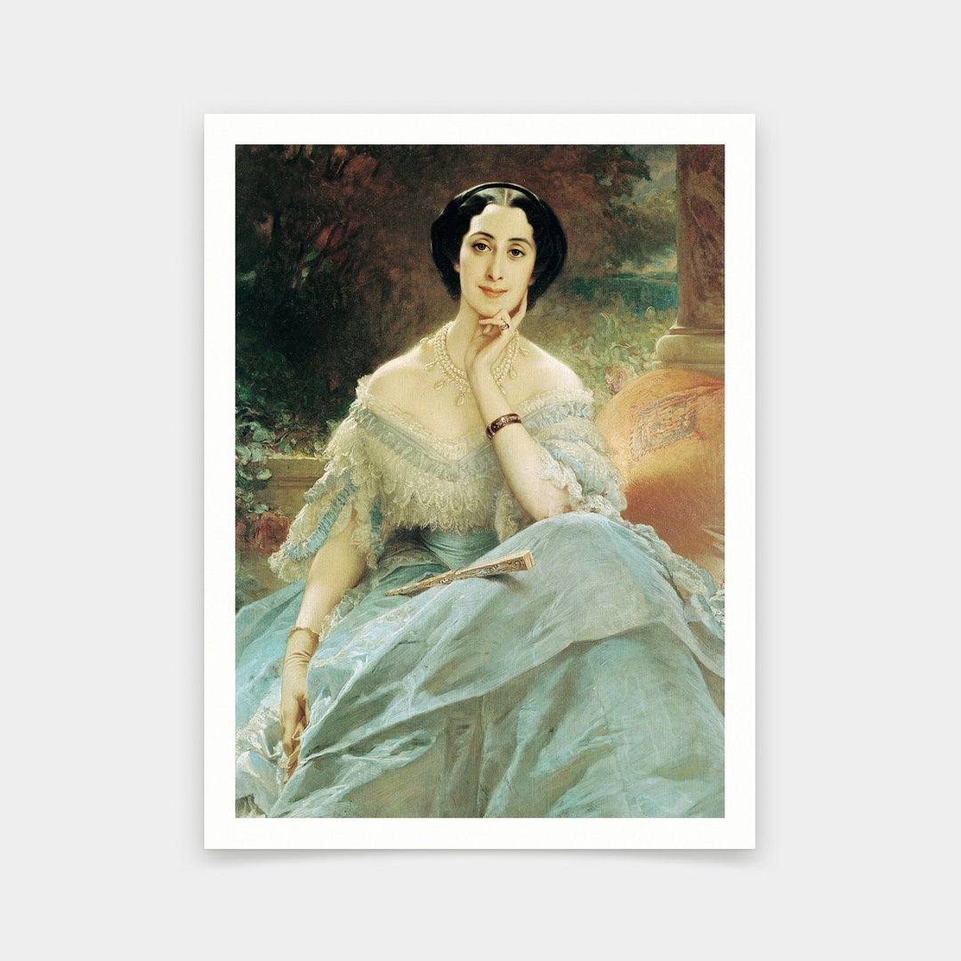 Edouard Louis Dubufe,portrait of the Countess of Hallez-claparede,art ...