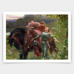 Frank Dicksee,la Belle Dame Sans Merci, 1902,art Prints,vintage Art ...