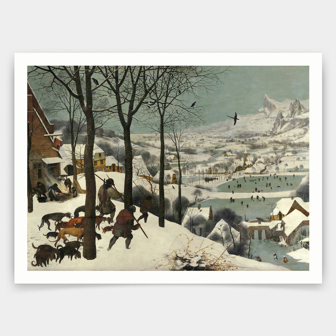 Pieter Bruegel,hunters in the Snow,art Prints,vintage Art,canvas Wall ...