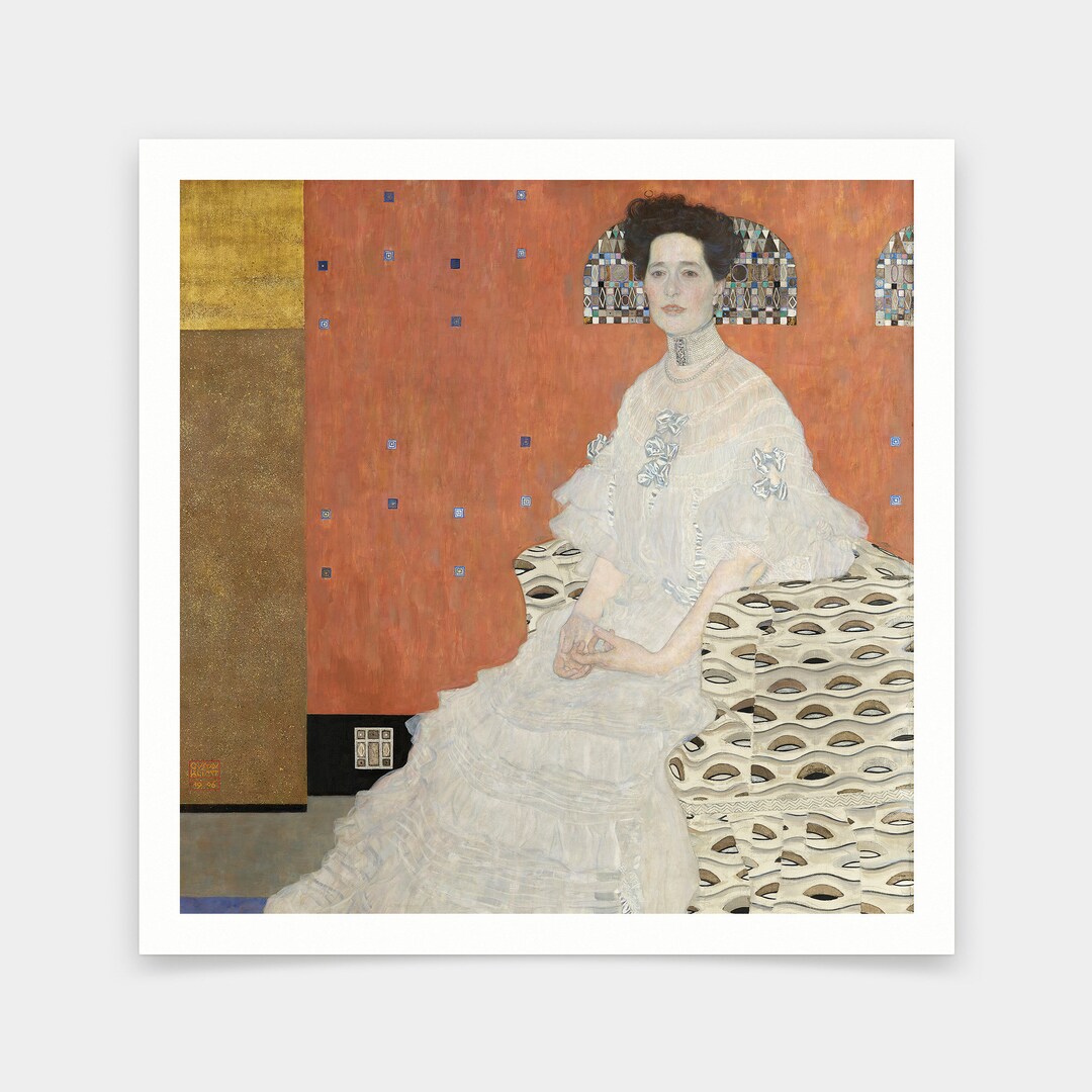 Gustav Klimt,fritza Riedler 1906,art Prints,vintage Art,canvas Wall Art ...