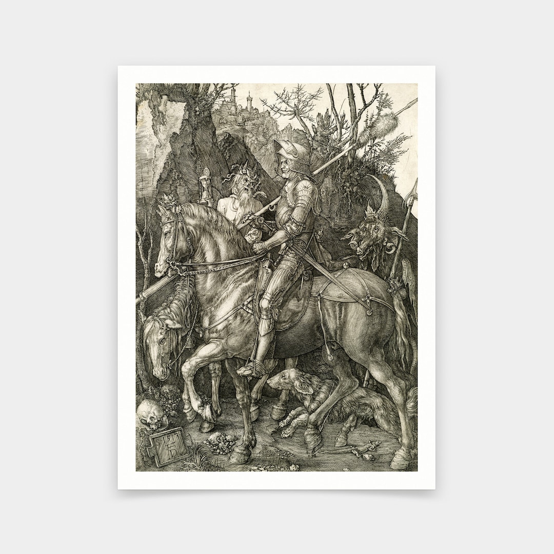 Albrecht Durer,the Knight, Death and the Devil, 1513,art Prints,vintage ...