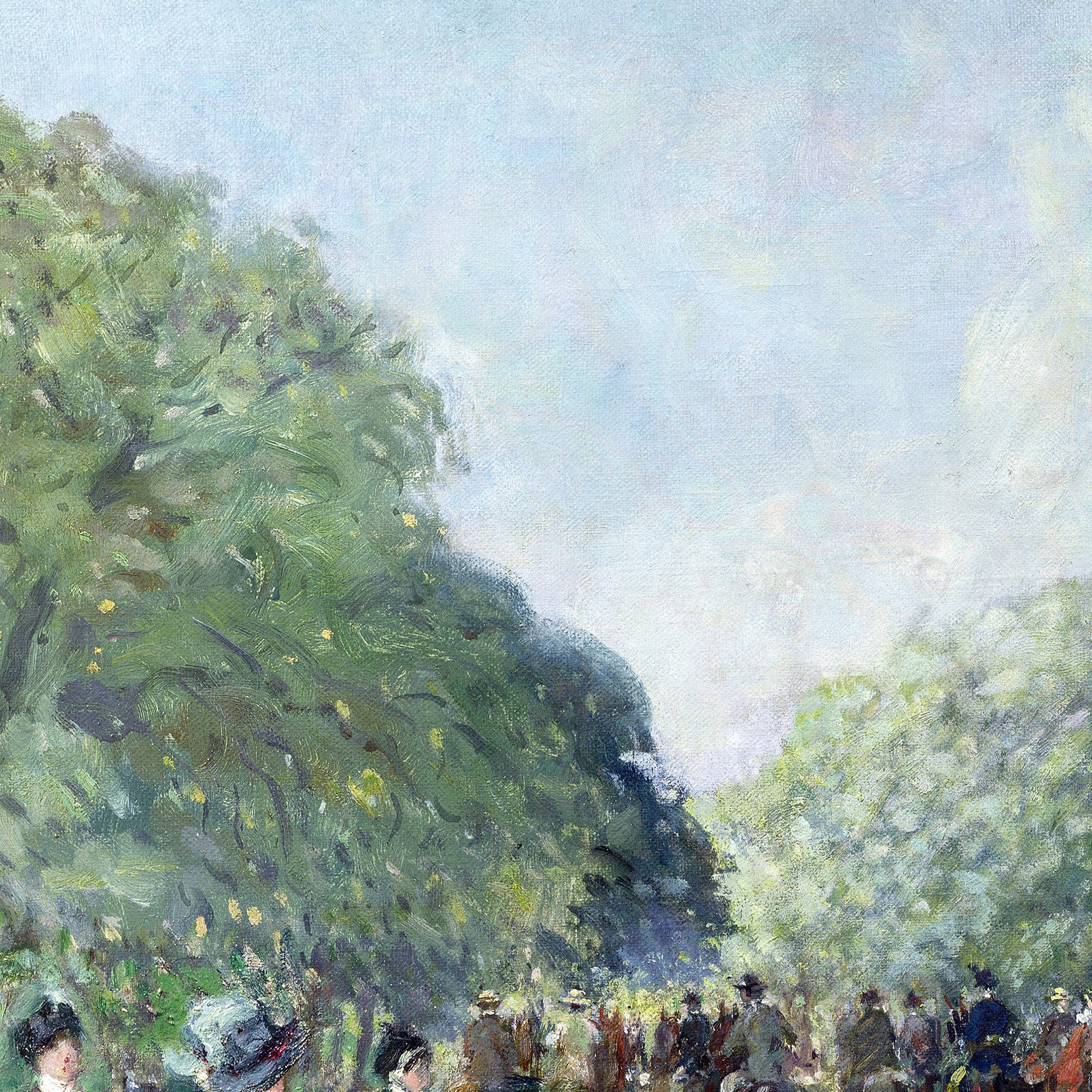 Albert Jnr Ludovici,view of Hyde Park With Figures on Rotten Row,art ...