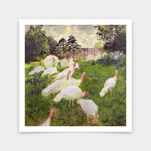 Claude Monet,the Turkeys at the Chateau De Rottembourg,art Prints ...