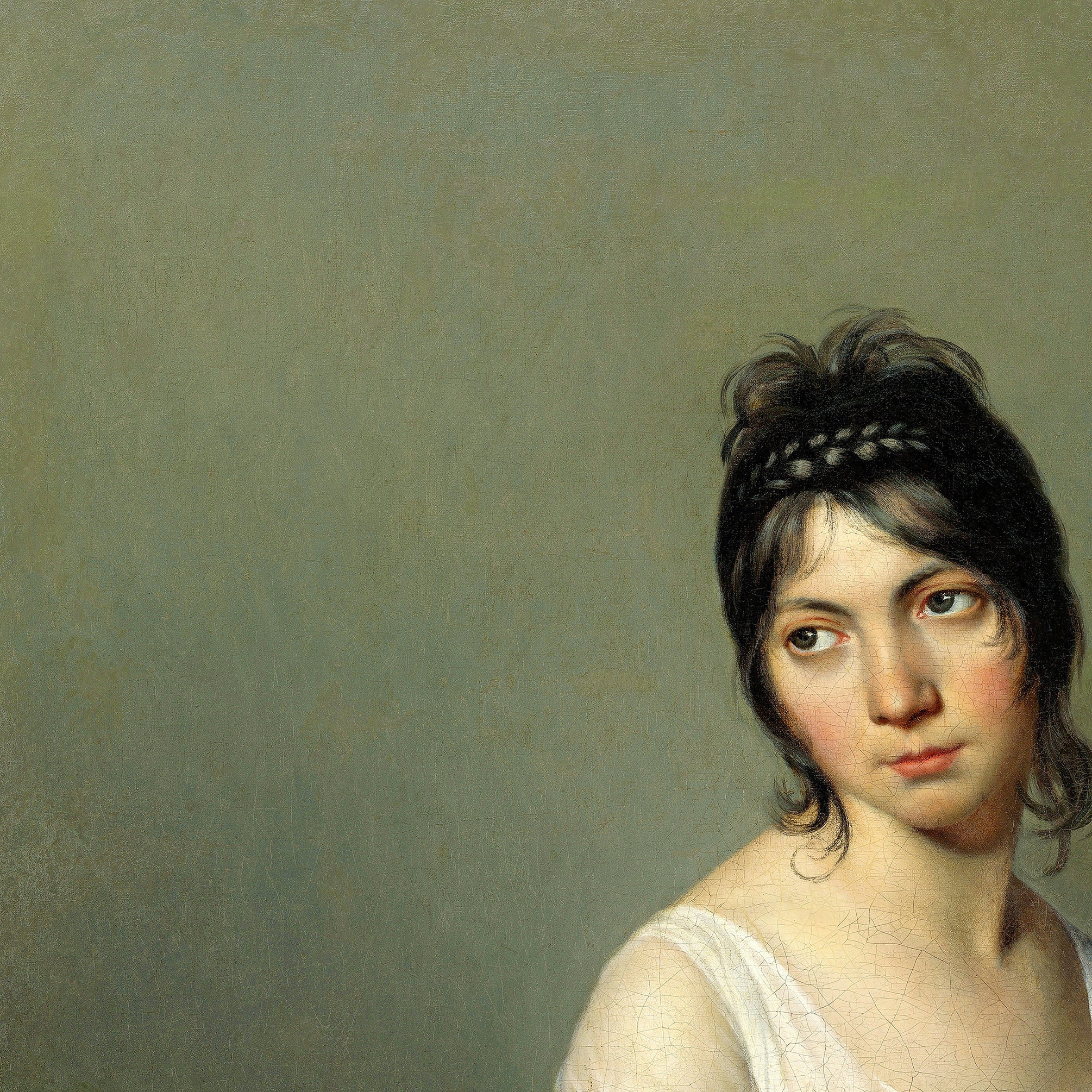 Jacques-louis Davidportrait of a Young Woman in White - Etsy