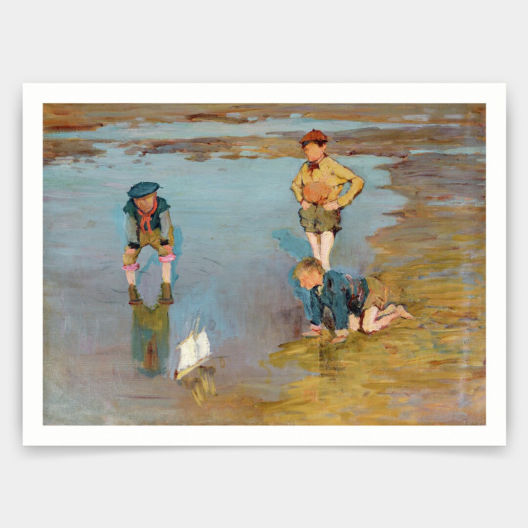 Joseph Milner Kite,a Breath of Wind,art Prints,vintage Art,canvas Wall ...