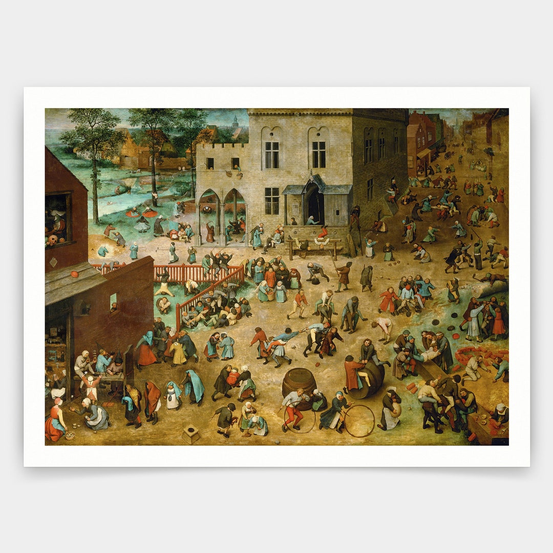 Pieter Bruegel the Elder,children’s Games,art Prints,vintage Art,canvas ...