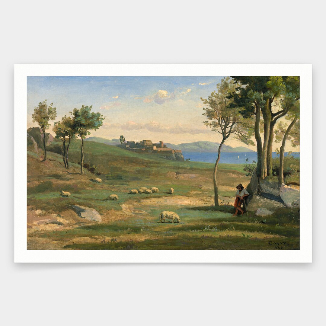Jean Baptiste Camille Corot,italian Landscape,art Prints,vintage Art ...