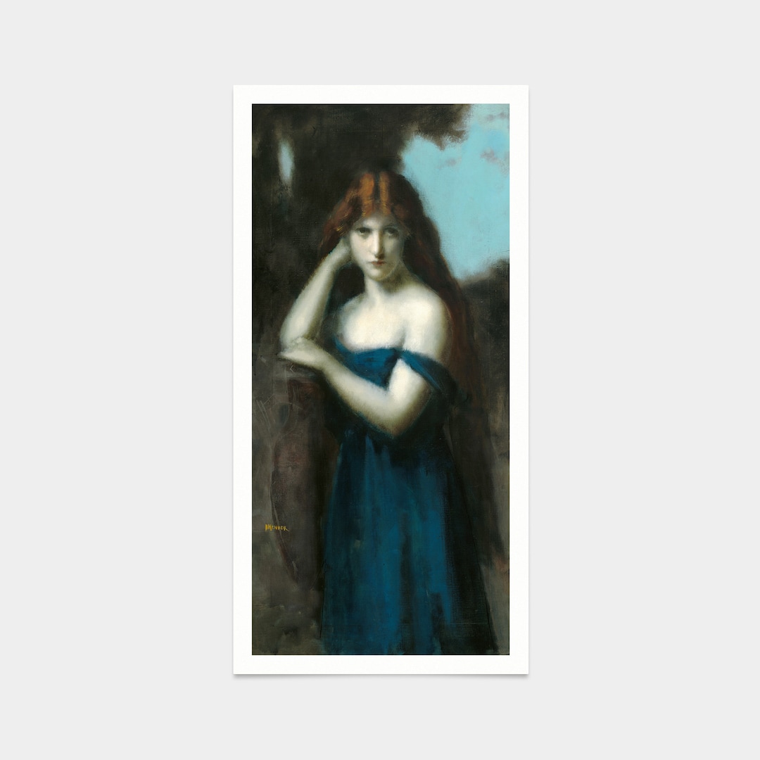 Jean-jacques Henner,standing Woman,art Prints,vintage Art,canvas Wall ...