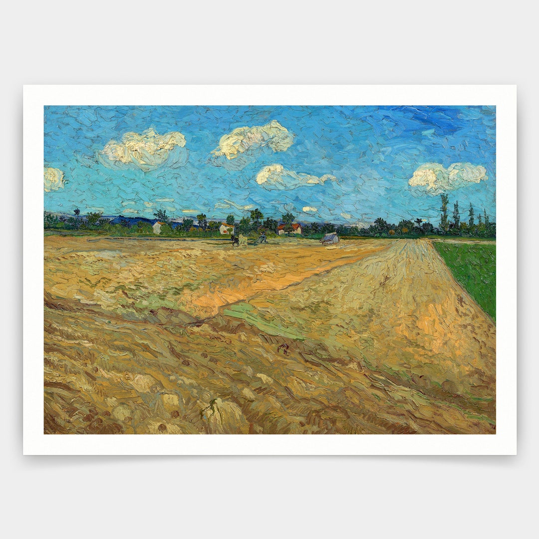 Vincent Van Gogh,ploughed Fields,the Furrows,art Prints,vintage Art ...
