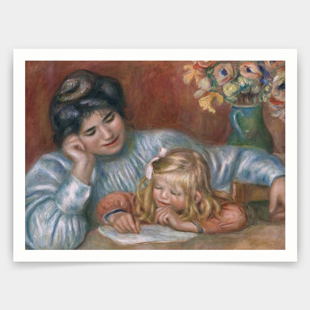 Pierre,auguste Renoir,writing Lesson ,la Leçon D'écriture,art Prints ...