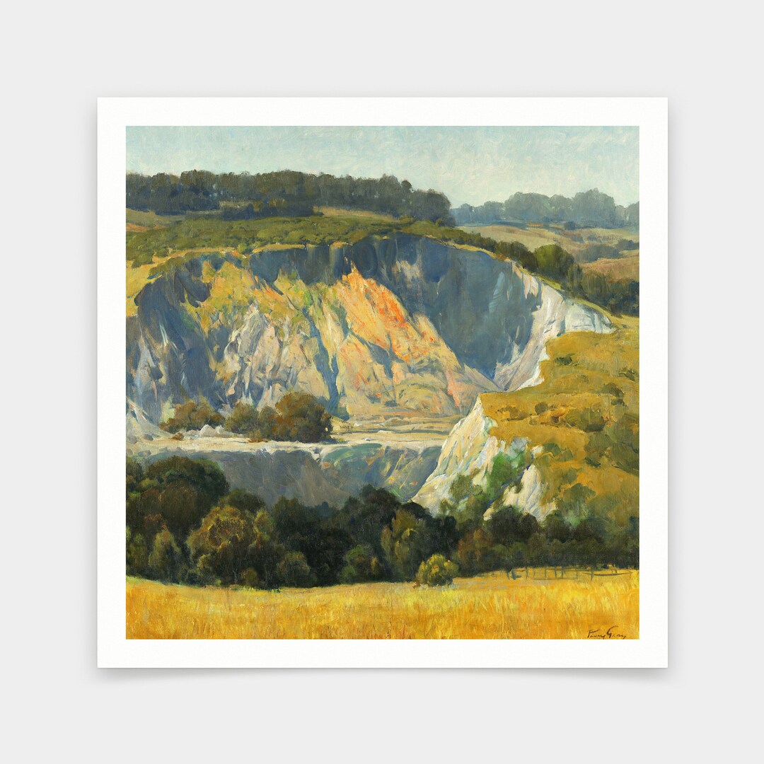 Percy Gray,an Old Quarry,art Prints,vintage Art,canvas Wall Art,famous ...