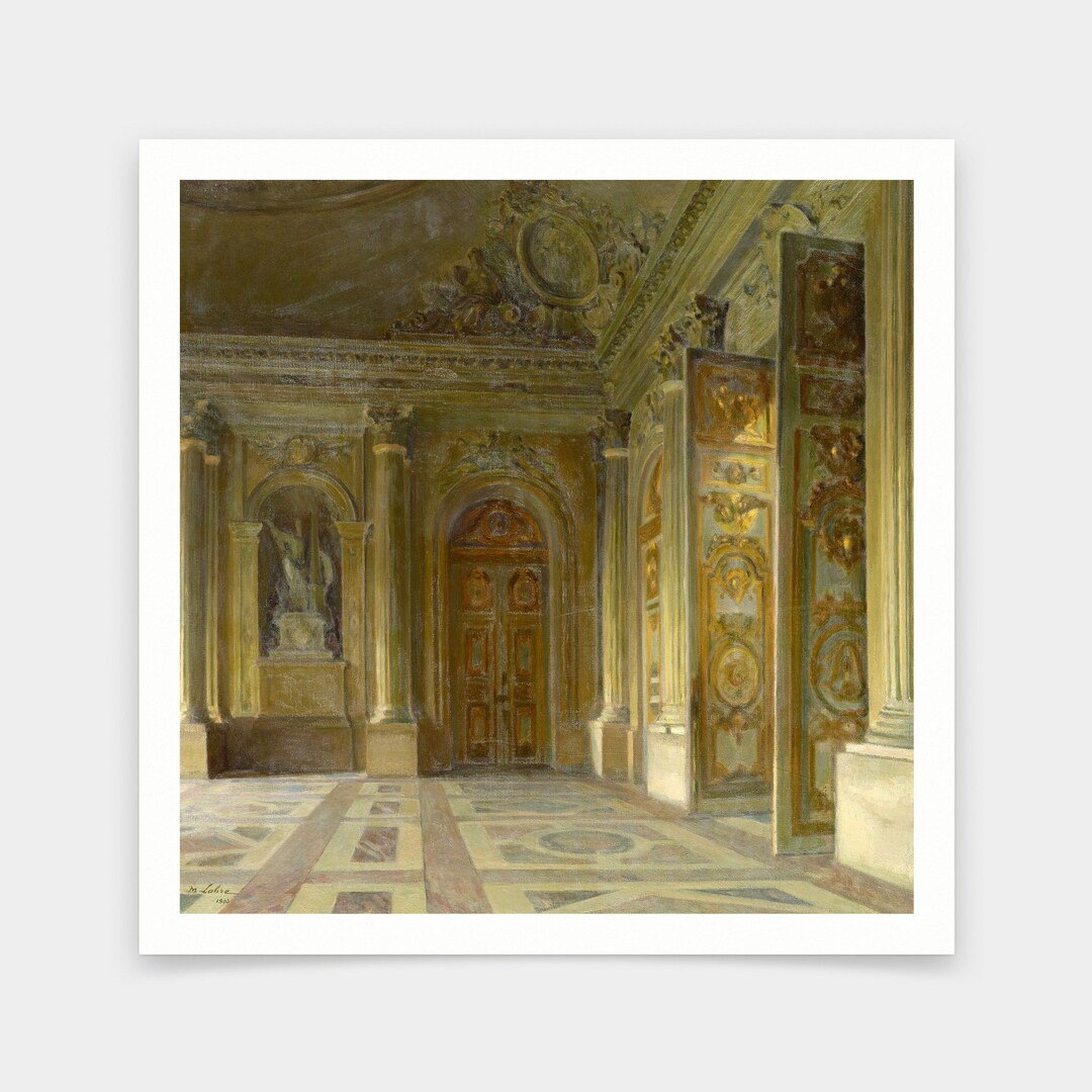 Maurice Lobr,entrance Hall at Versailles 1903,art Prints,vintage Art ...