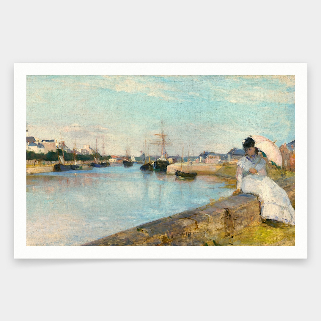 Berthe Morisot,the Harbor at Lorient,art Prints,vintage Art,canvas Wall ...