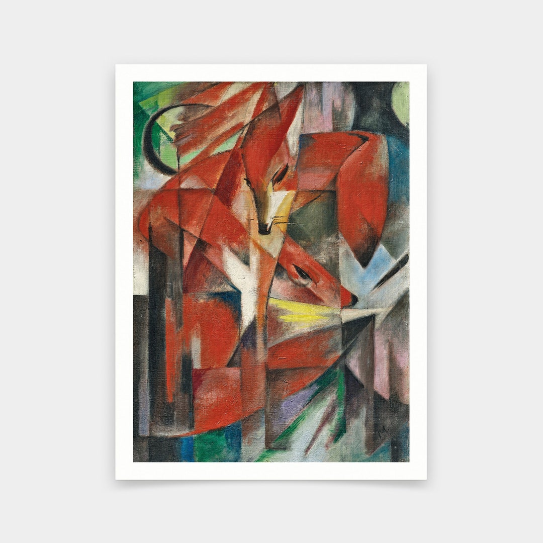 Franz Marc,the Foxes,art Prints,vintage Art,canvas Wall Art,famous Art ...