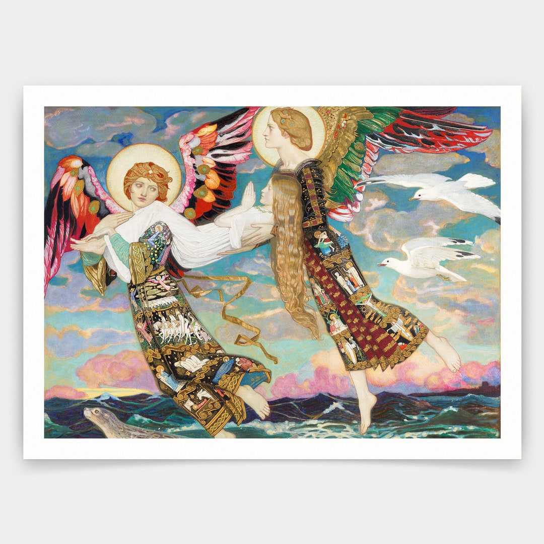 John Duncan,saint Bride,art Prints,vintage Art,canvas Wall Art,famous ...