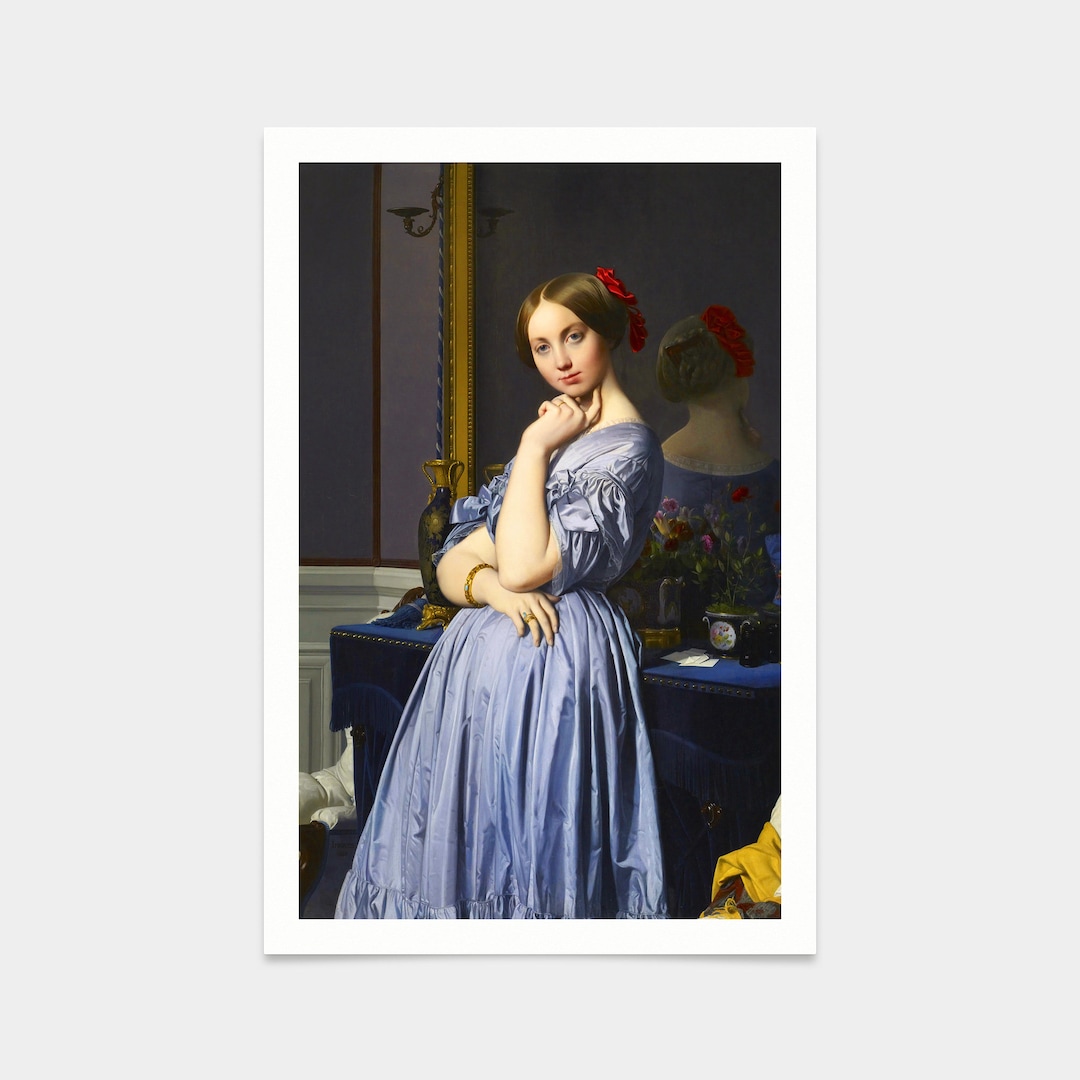 Jean Auguste Dominique Ingres,comtesse D'haussonville,art Prints ...